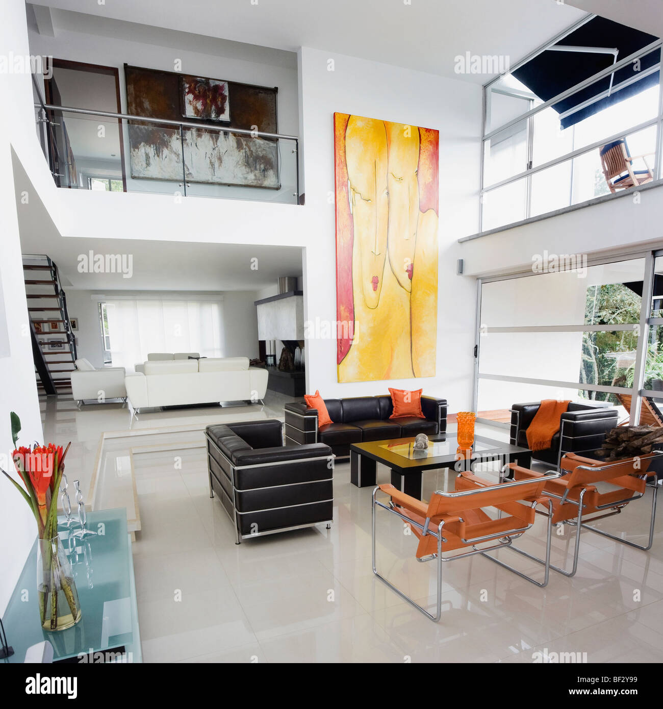 Interiors of a living room Stock Photo - Alamy