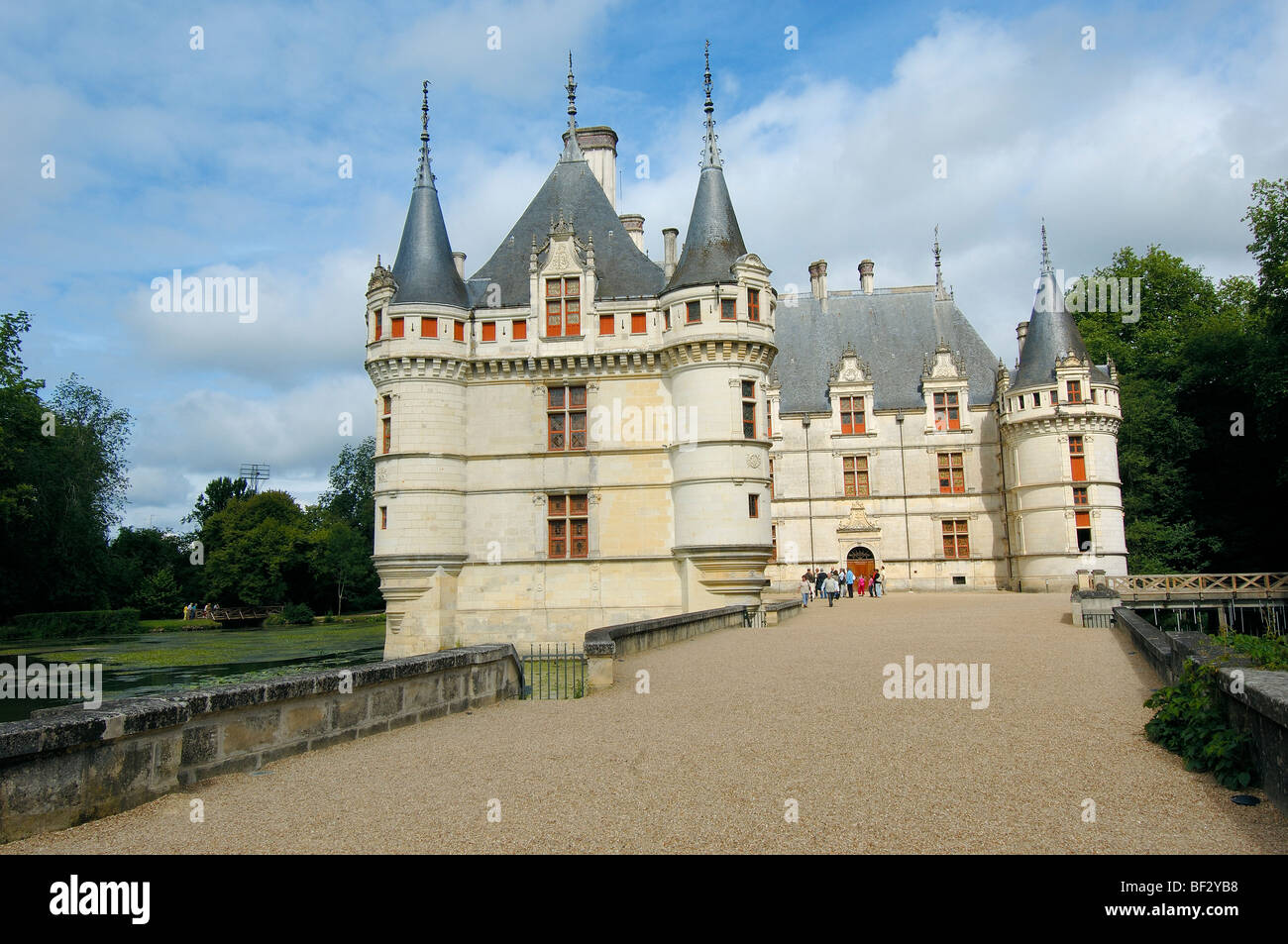 Azay- le- Rideau chateau. Castle of Azay-le-Rideau,built in Renaissance ...