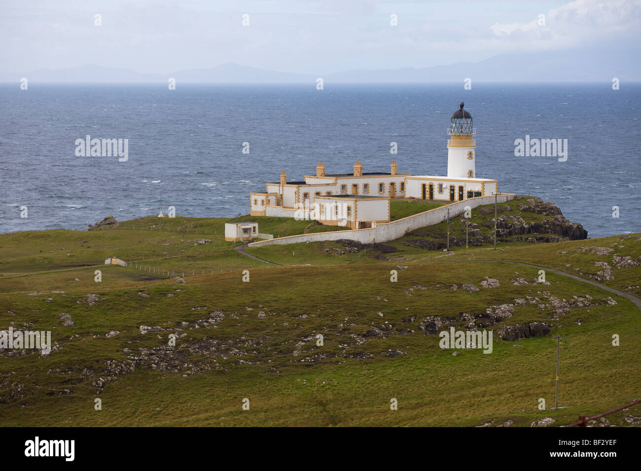 Niest Point Lighthouse, Glendale, Isle of Skye, Scotland Stock Photo ...