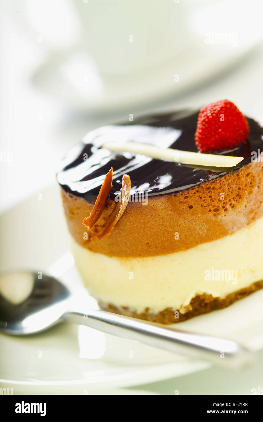 Close-up of a chocolate mousse pastry Stock Photo - Alamy