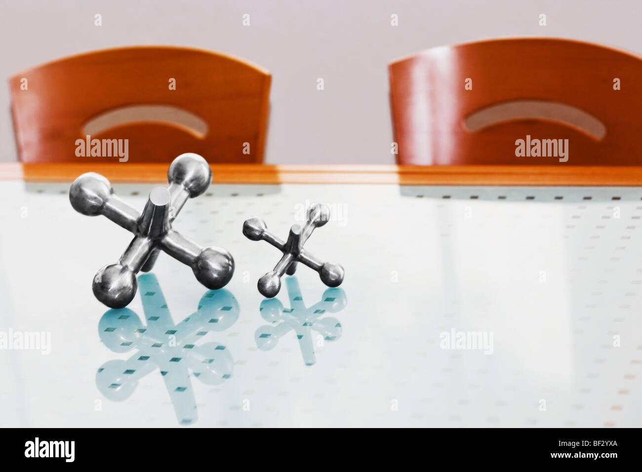 Showpieces on a dining table Stock Photo - Alamy