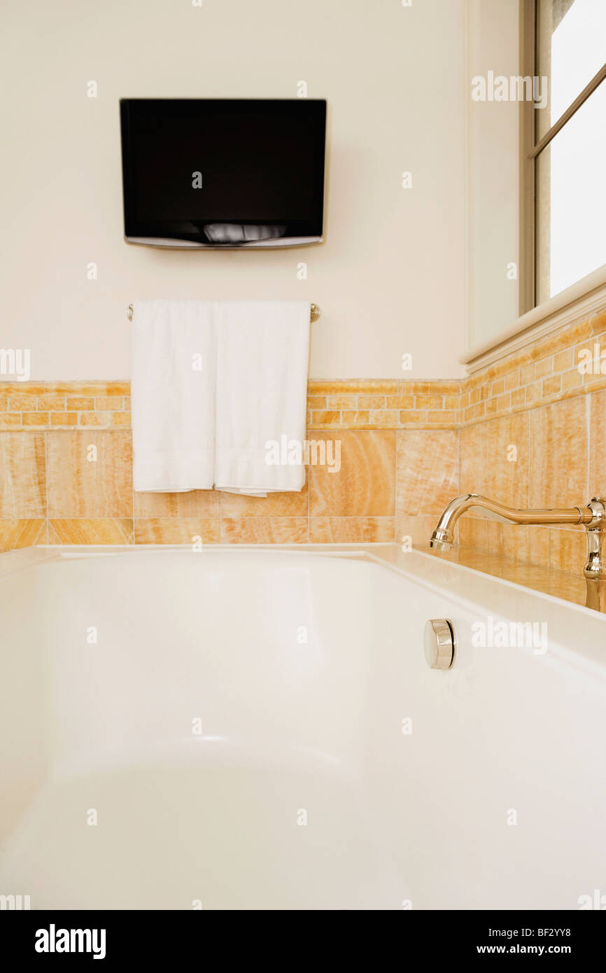 Bathtub in a bathroom Stock Photo - Alamy