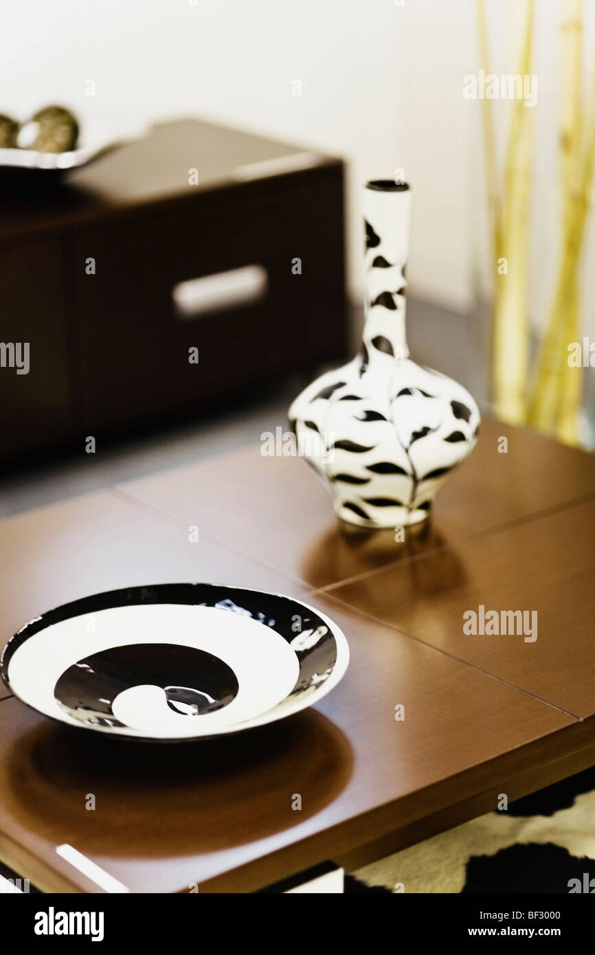 Showpieces on a table Stock Photo - Alamy