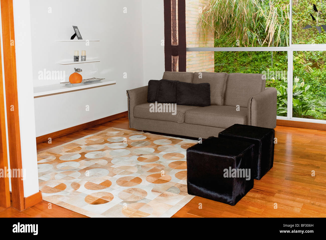 Interiors of a living room Stock Photo - Alamy