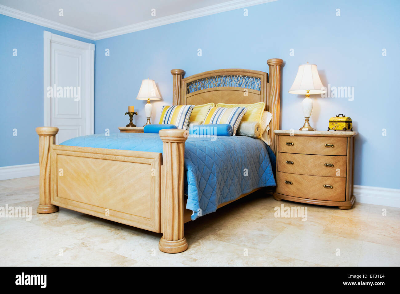 Interiors of a bedroom Stock Photo - Alamy