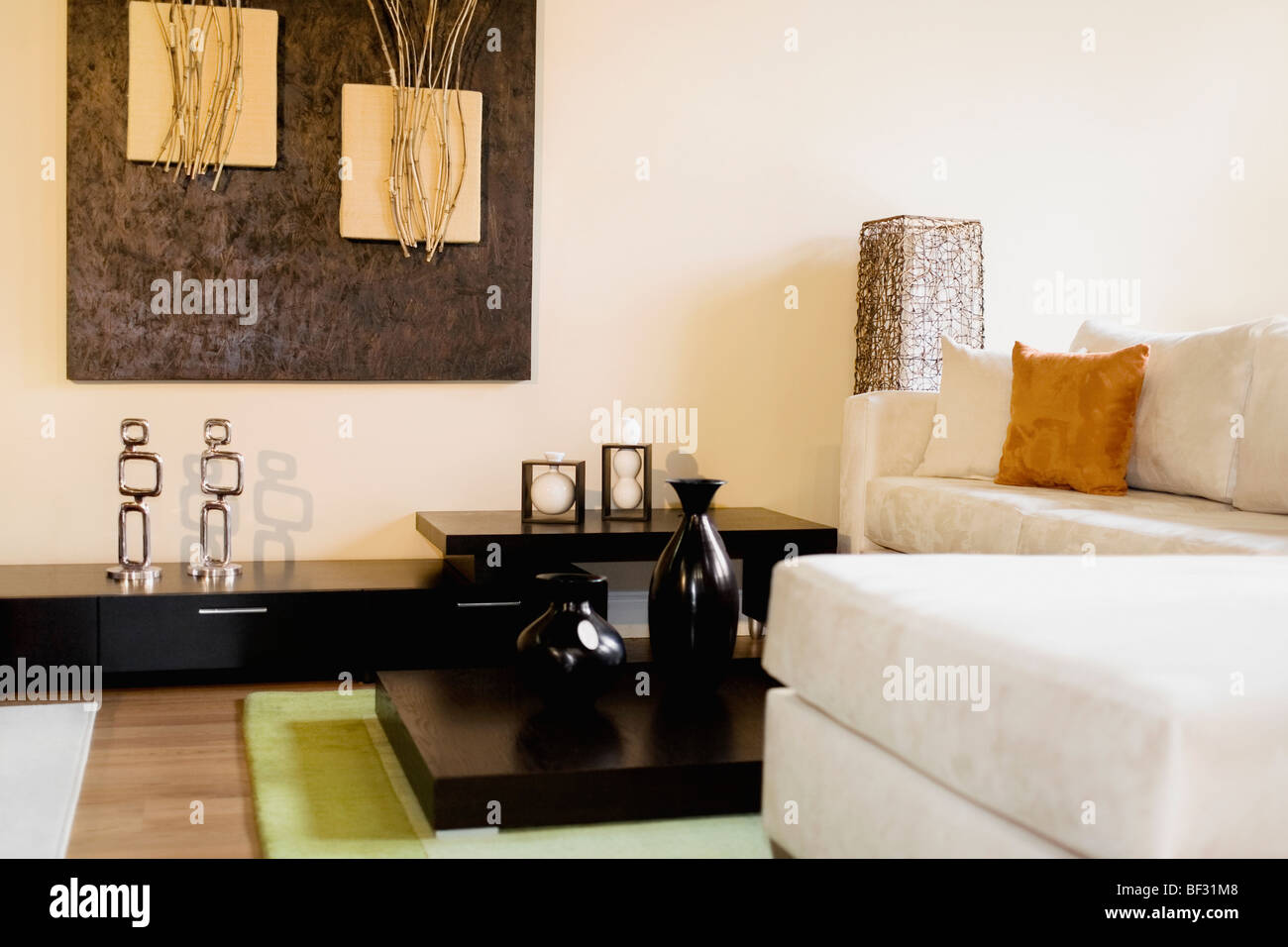 Interiors of a living room Stock Photo - Alamy