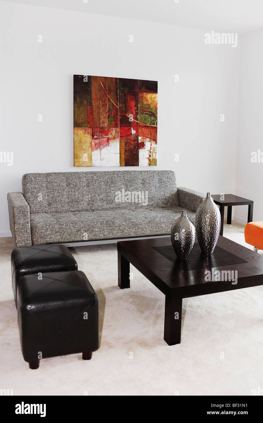 Interiors of a living room Stock Photo - Alamy