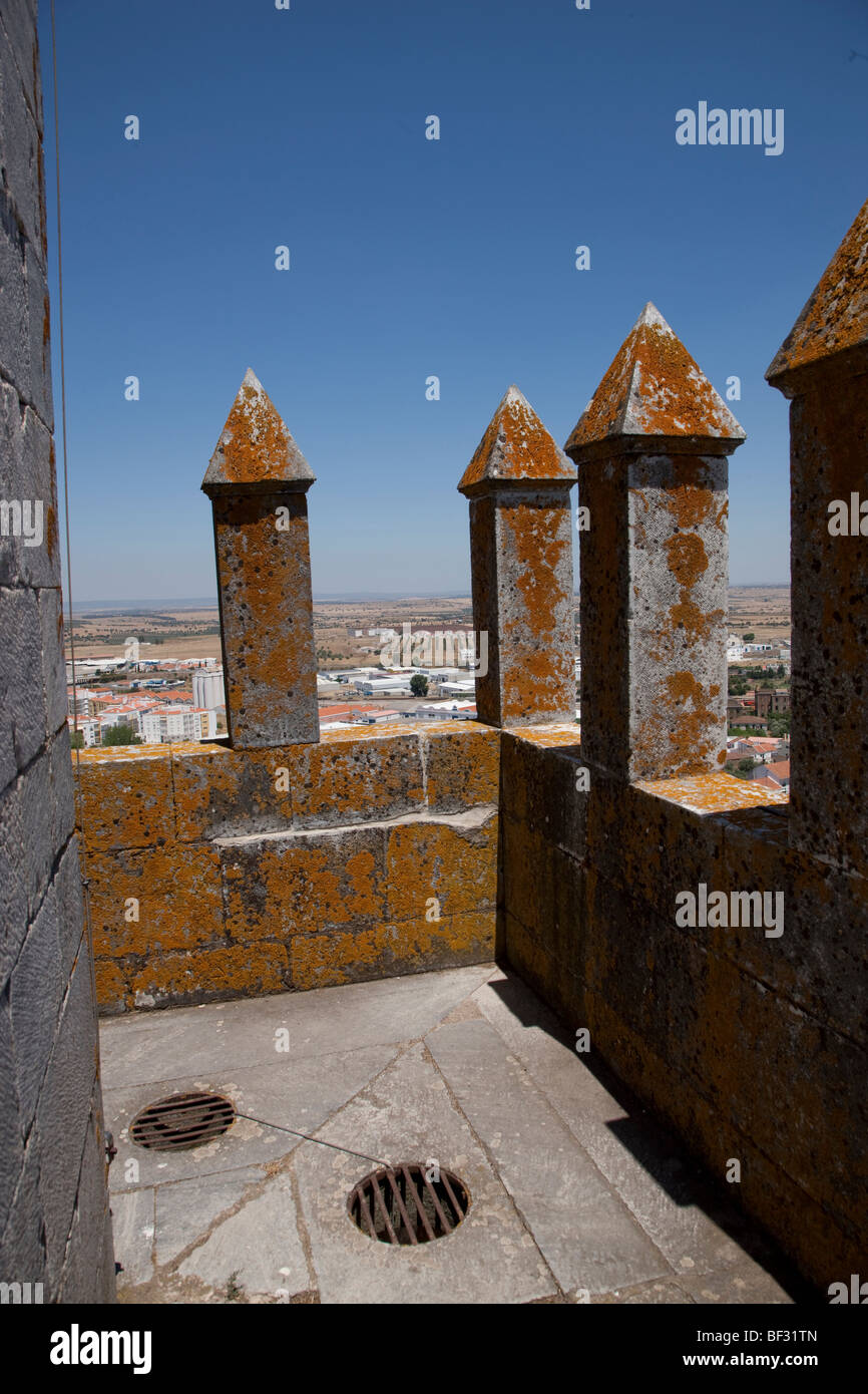 Portugal, Beja Castle, The merlons Stock Photo - Alamy