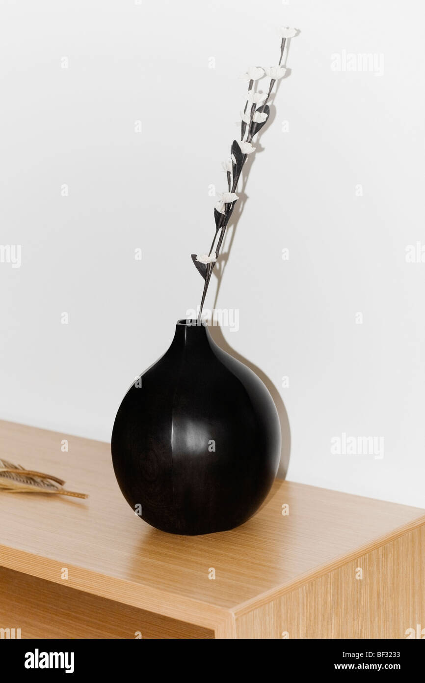 Vase on a sideboard Stock Photo - Alamy