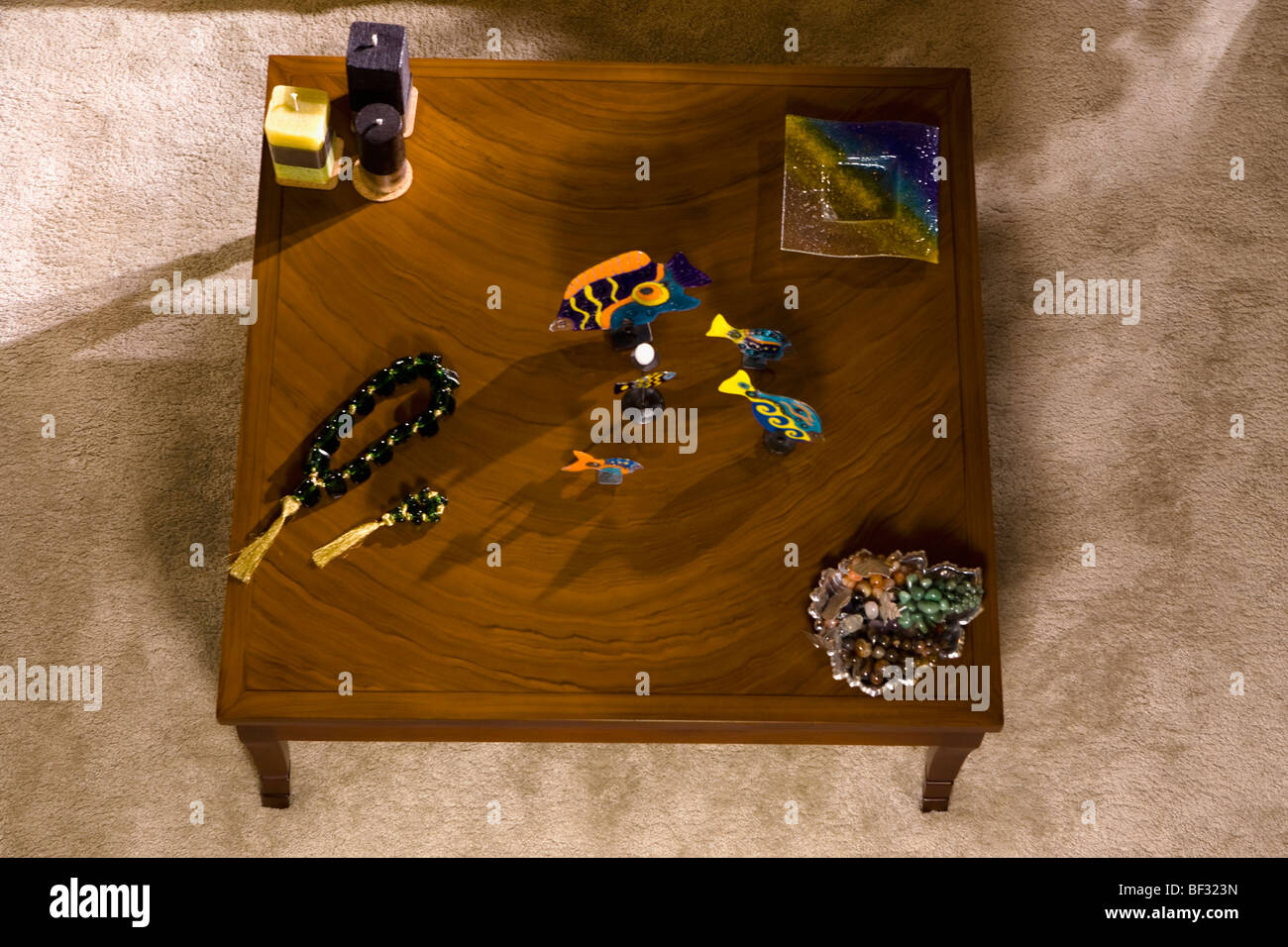 Showpieces on a table Stock Photo - Alamy