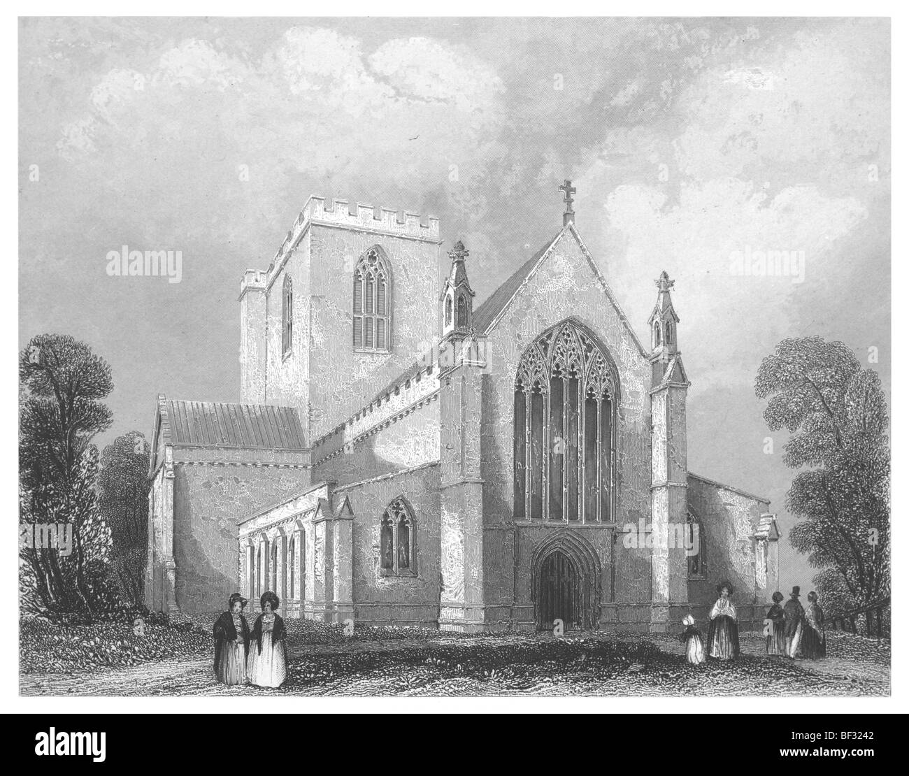 St Asaph Cathedral, West End Stock Photo - Alamy