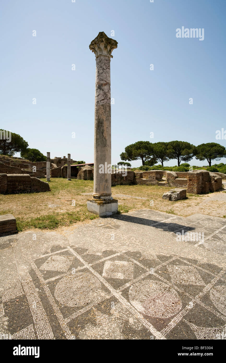 Italy, Ostia Antica - Baths of Mithras (Terme del Mitra Stock Photo - Alamy