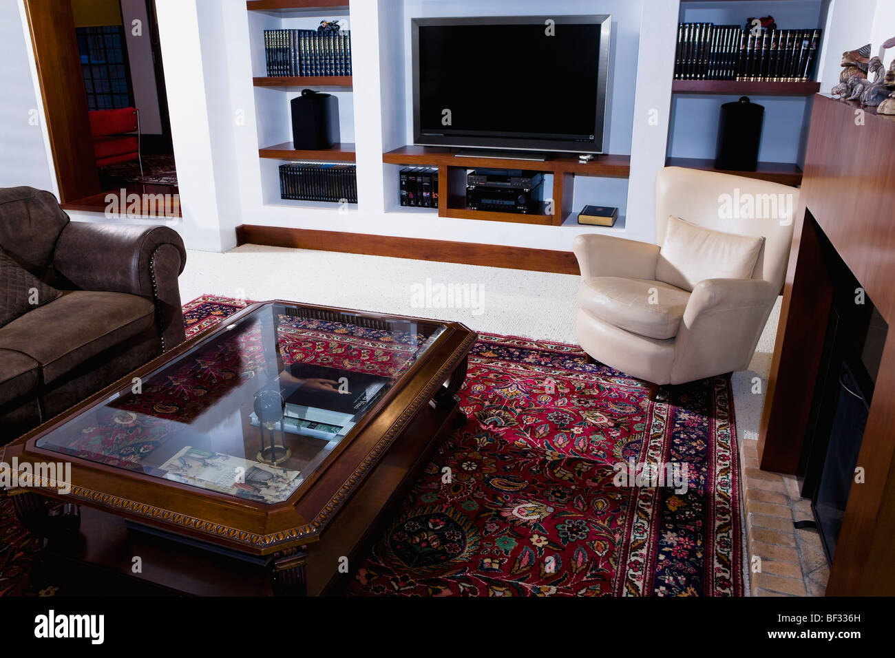 Interiors of a living room Stock Photo - Alamy