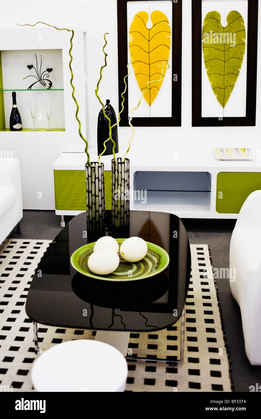 Showpieces on a table Stock Photo - Alamy