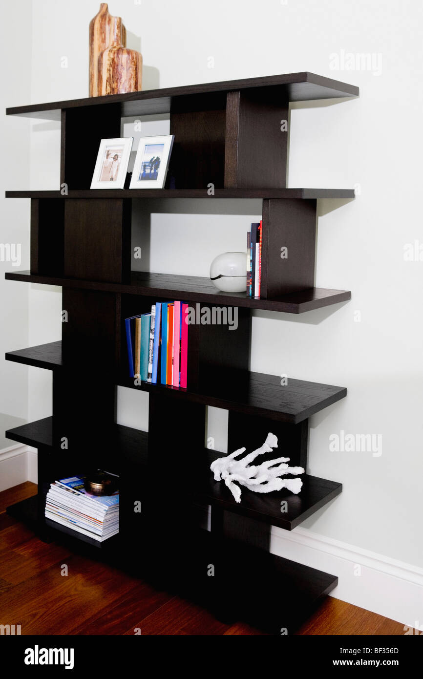 Shelf in a living room Stock Photo - Alamy