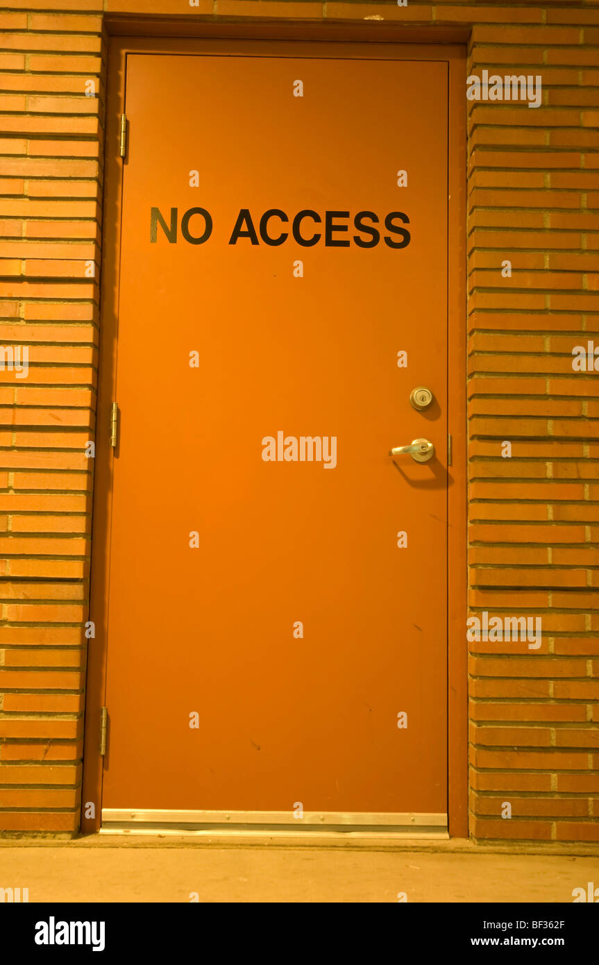 Restricted Access Door High Resolution Stock Photography and Images - Alamy