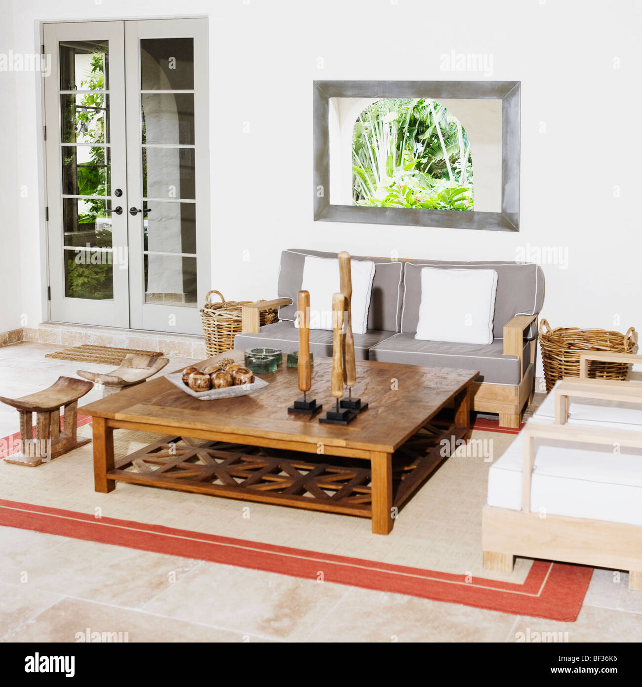 Interiors of a living room Stock Photo - Alamy