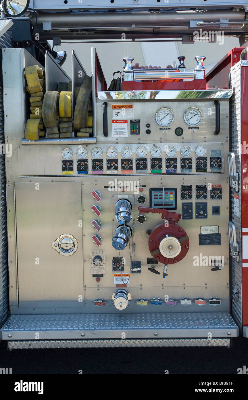 Fire engine controls hi-res stock photography and images - Alamy