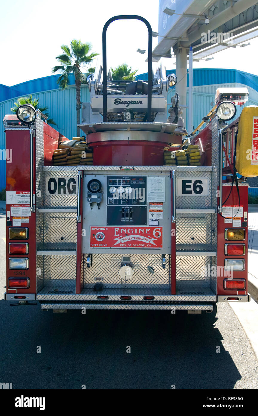 City of Orange, Engine 6, Firetruck in Orange County, CA Stock Photo ...
