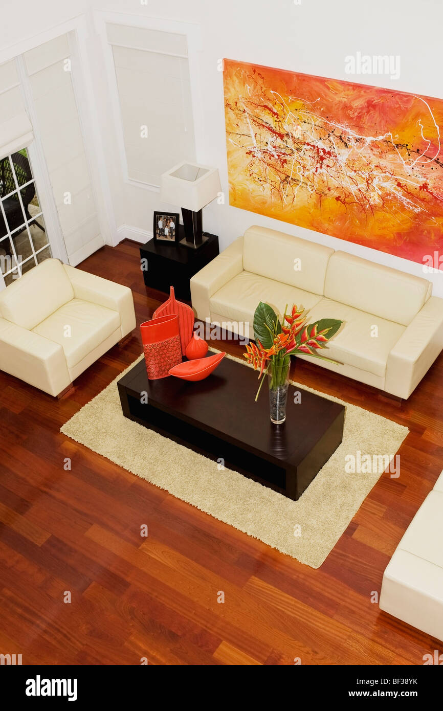 Interiors of a living room Stock Photo - Alamy