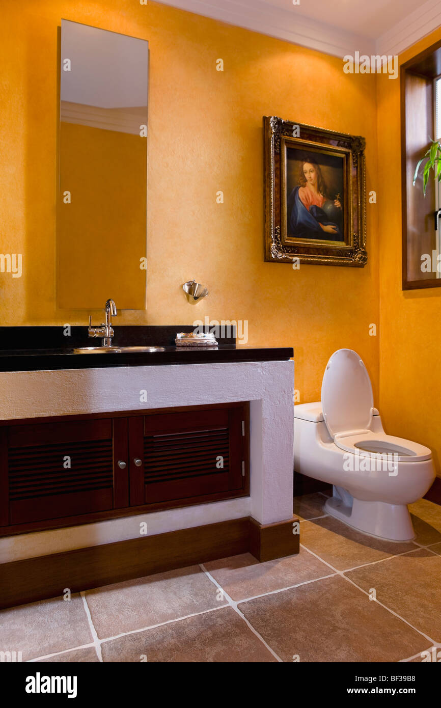 Interiors of the bathroom Stock Photo - Alamy