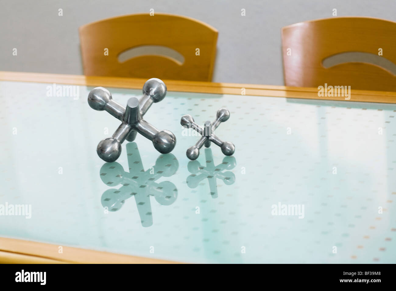 Showpieces on a dining table Stock Photo - Alamy