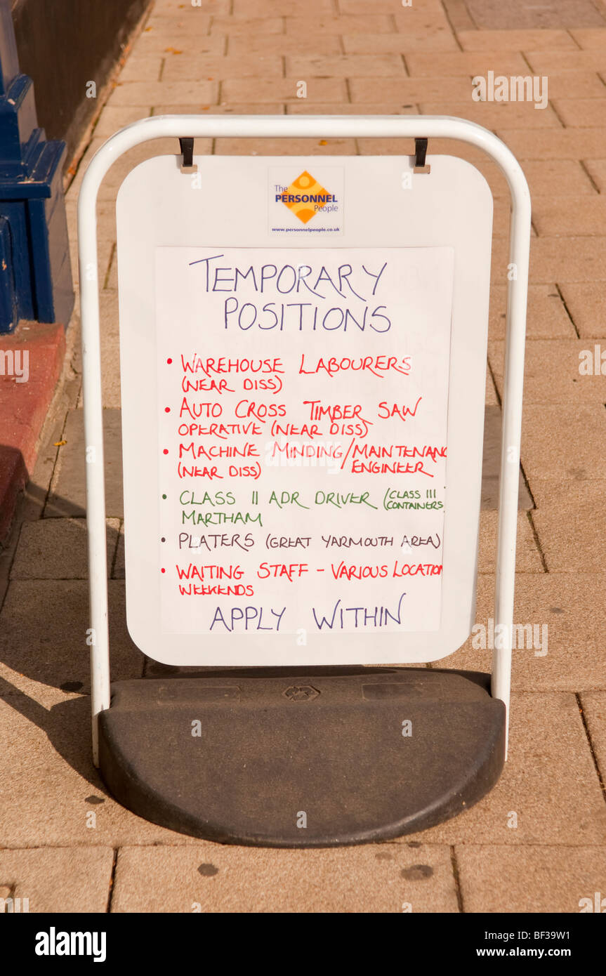 Recruitment sign uk hi-res stock photography and images - Alamy