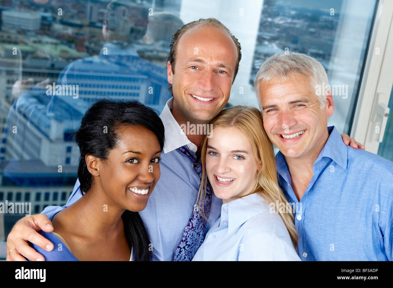 Group of colleagues, smiling Stock Photo - Alamy