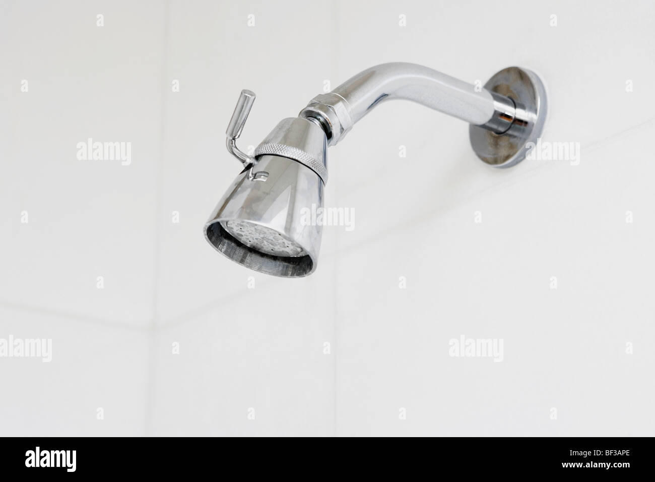 Close-up of a shower head in the bathroom Stock Photo - Alamy