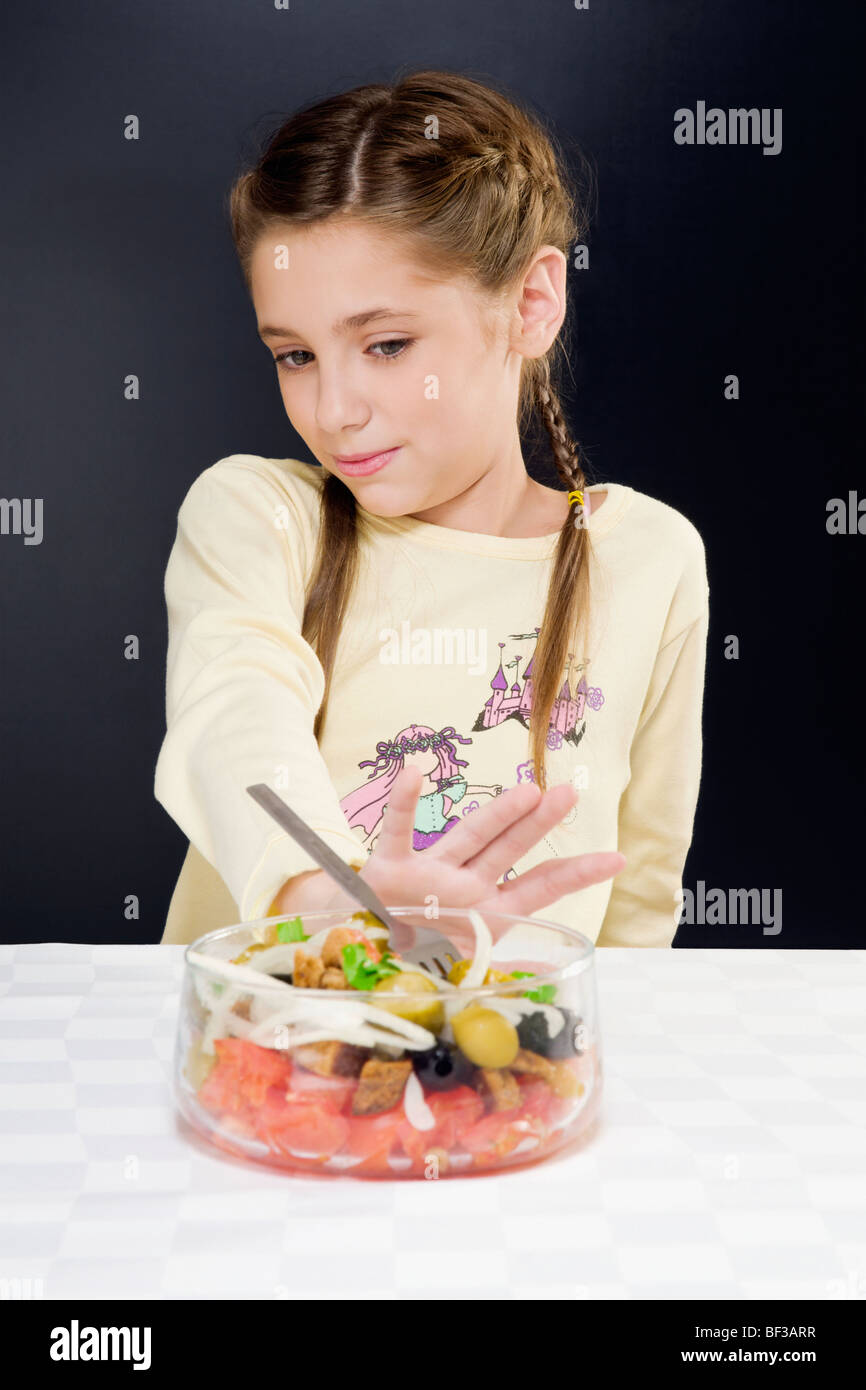 Girl pushing table hi-res stock photography and images - Alamy