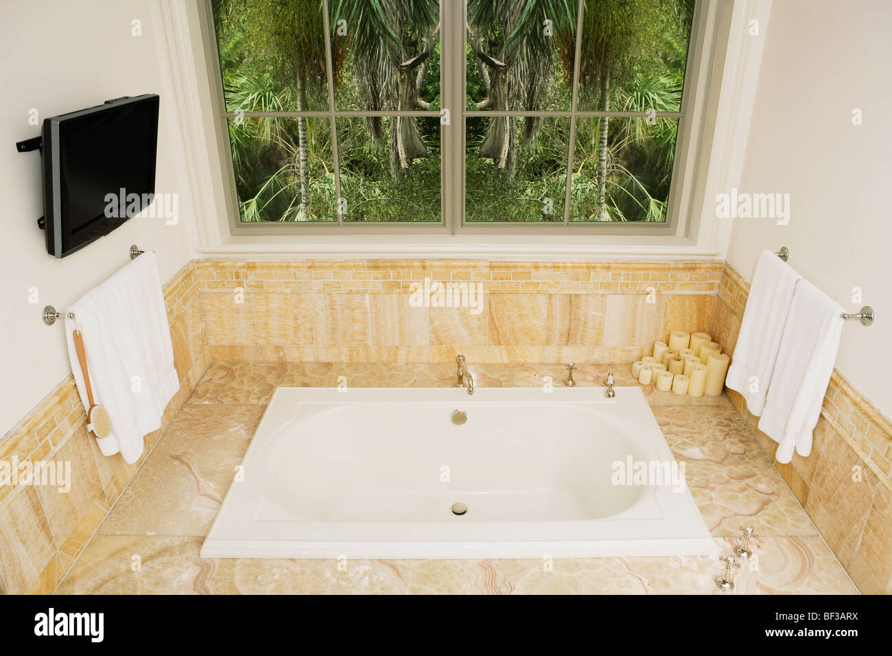 Bathtub in a bathroom Stock Photo - Alamy