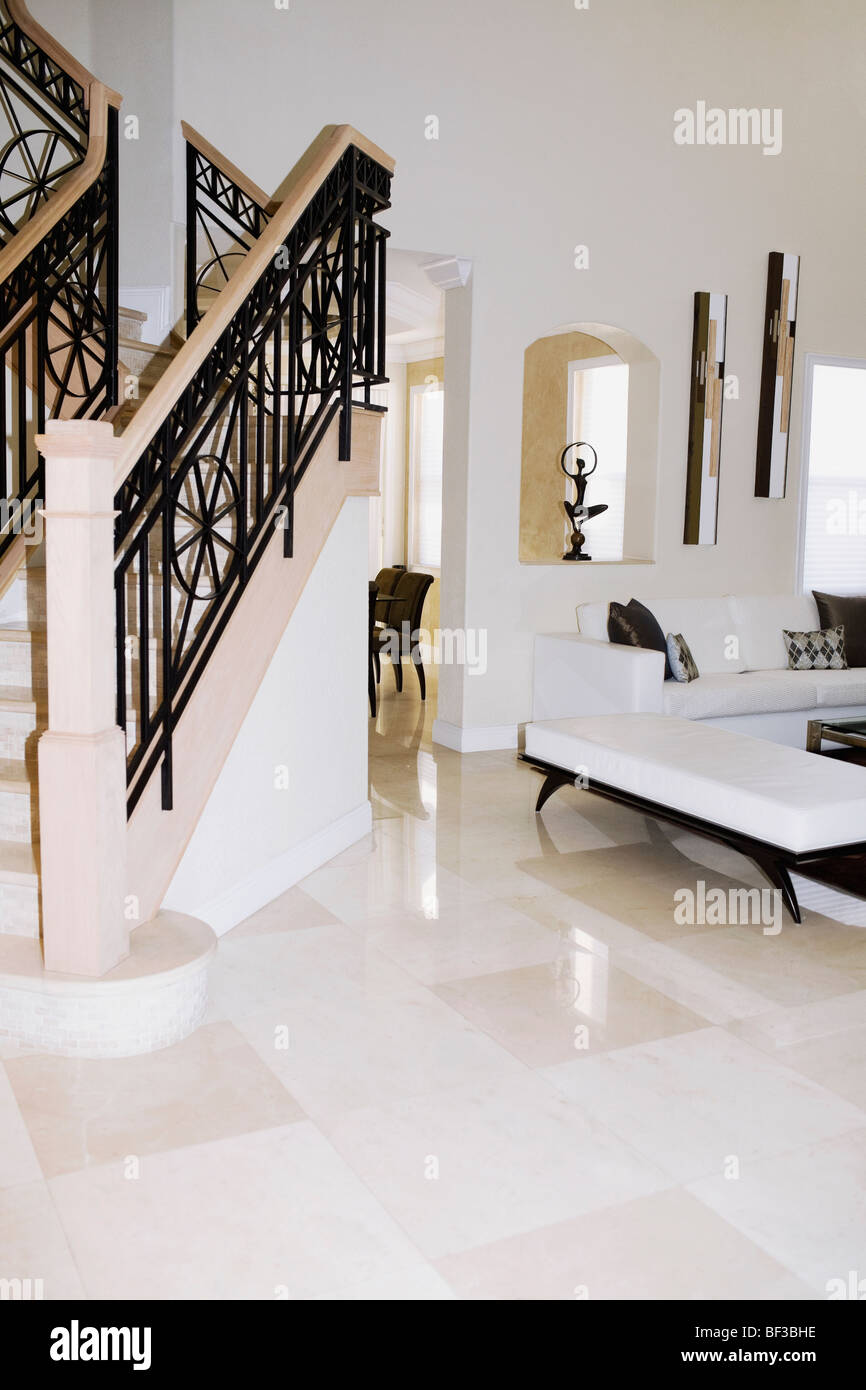 Interiors of a living room Stock Photo - Alamy