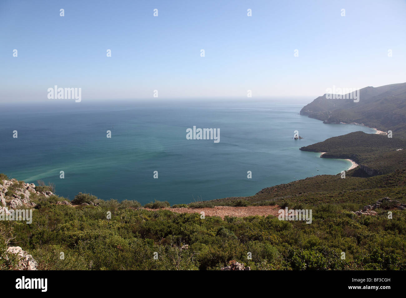 Portugal Arrabida Marine Park Parque Natural da Arrabida Stock Photo ...