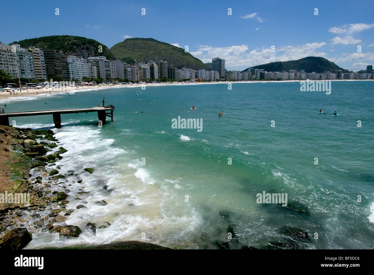 Surfers at Copacabana beach, Rio de Janeiro, Brazil Stock Photo - Alamy