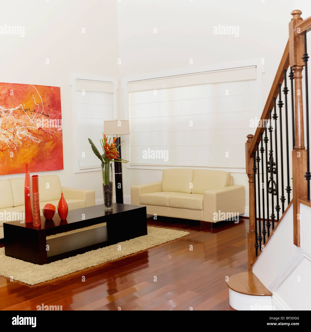 Interiors of a living room Stock Photo - Alamy