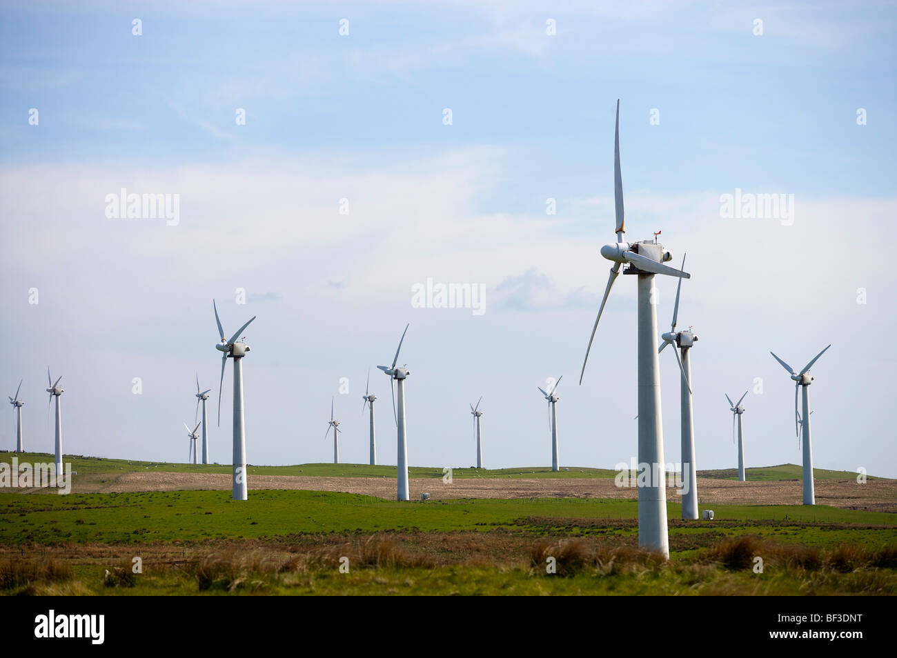 View of wind turbines Stock Photo - Alamy