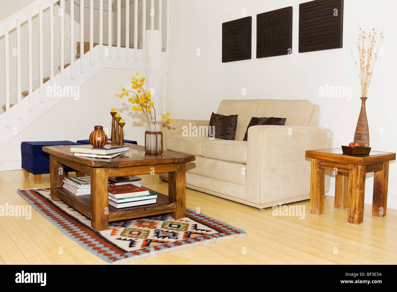 Interiors of a living room Stock Photo - Alamy