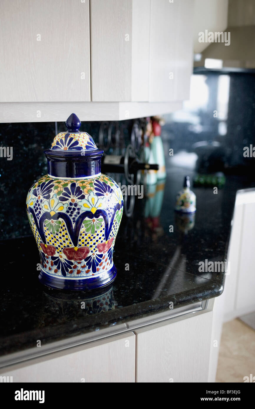 Jar on the kitchen counter Stock Photo - Alamy