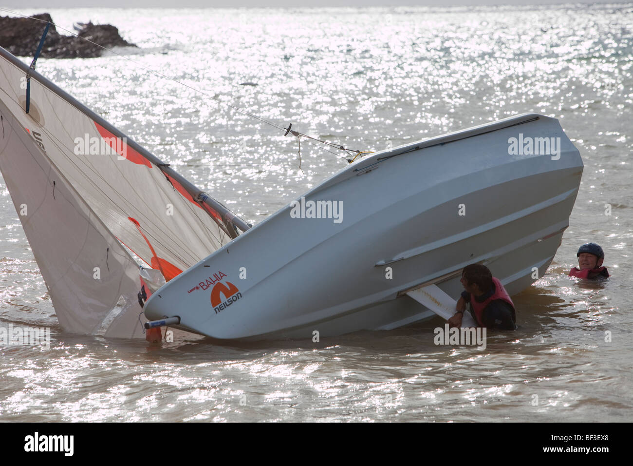 Dinghy capsize hi-res stock photography and images - Alamy