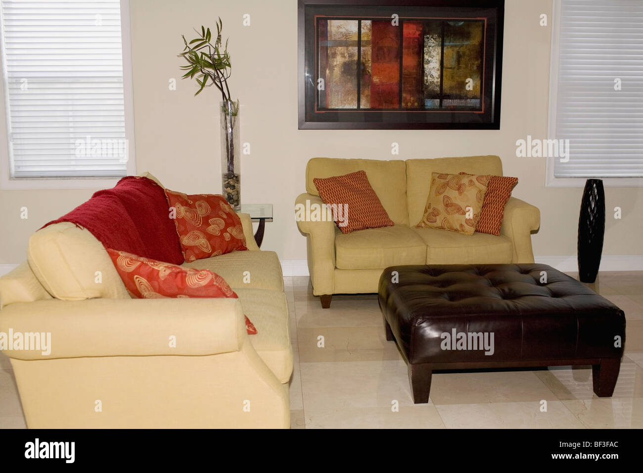 Interiors of a living room Stock Photo - Alamy