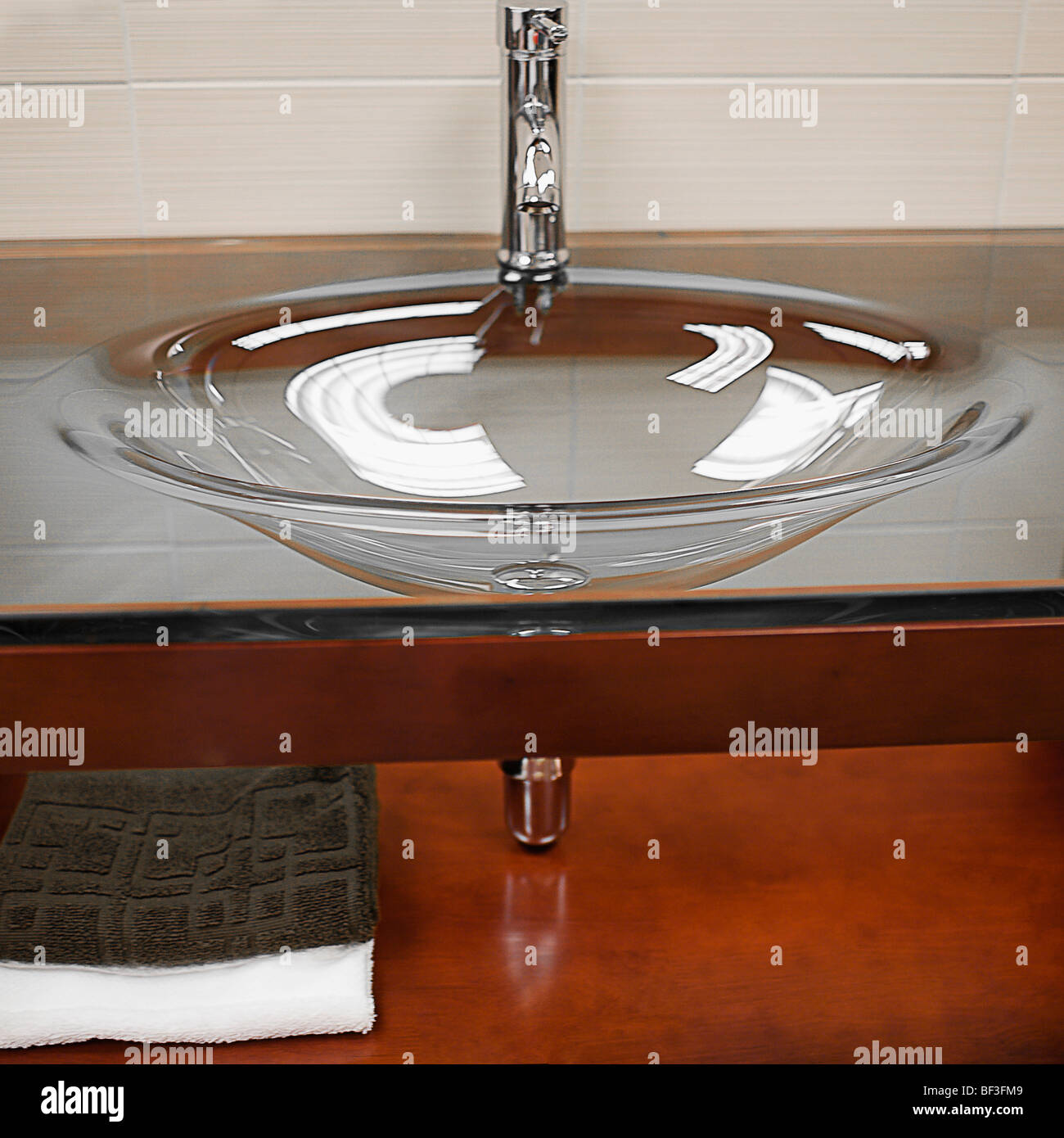 Wash bowl in the bathroom Stock Photo - Alamy