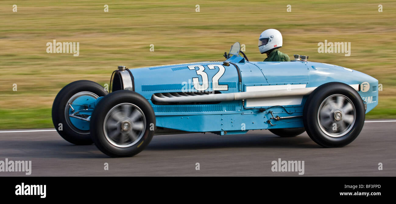 1931 Bugatti Type 54 with driver Ben Collings during the Goodwood ...