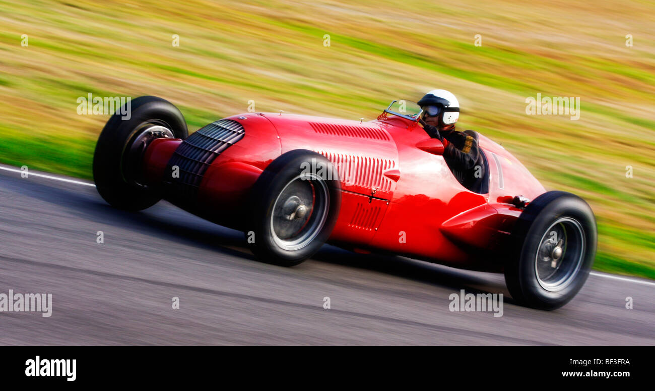 Speed. 1938 Alfa Romeo 308C with driver Julian Majzub during the ...