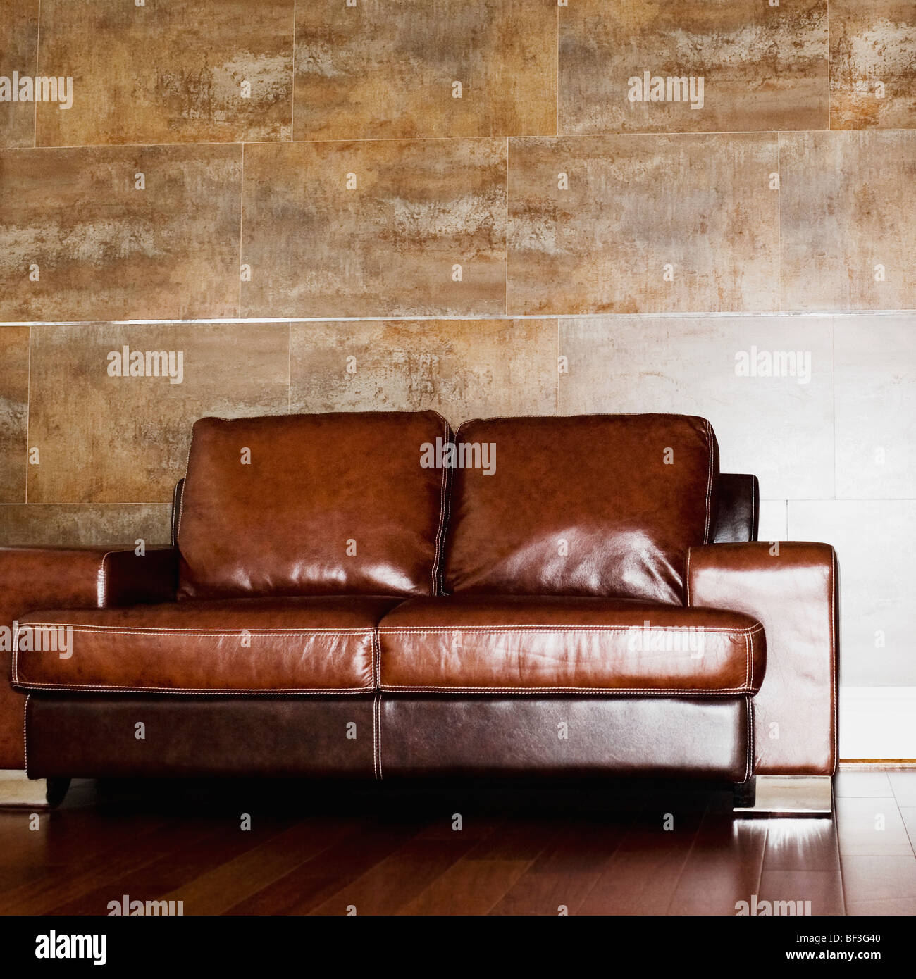 Couch in a living room Stock Photo - Alamy