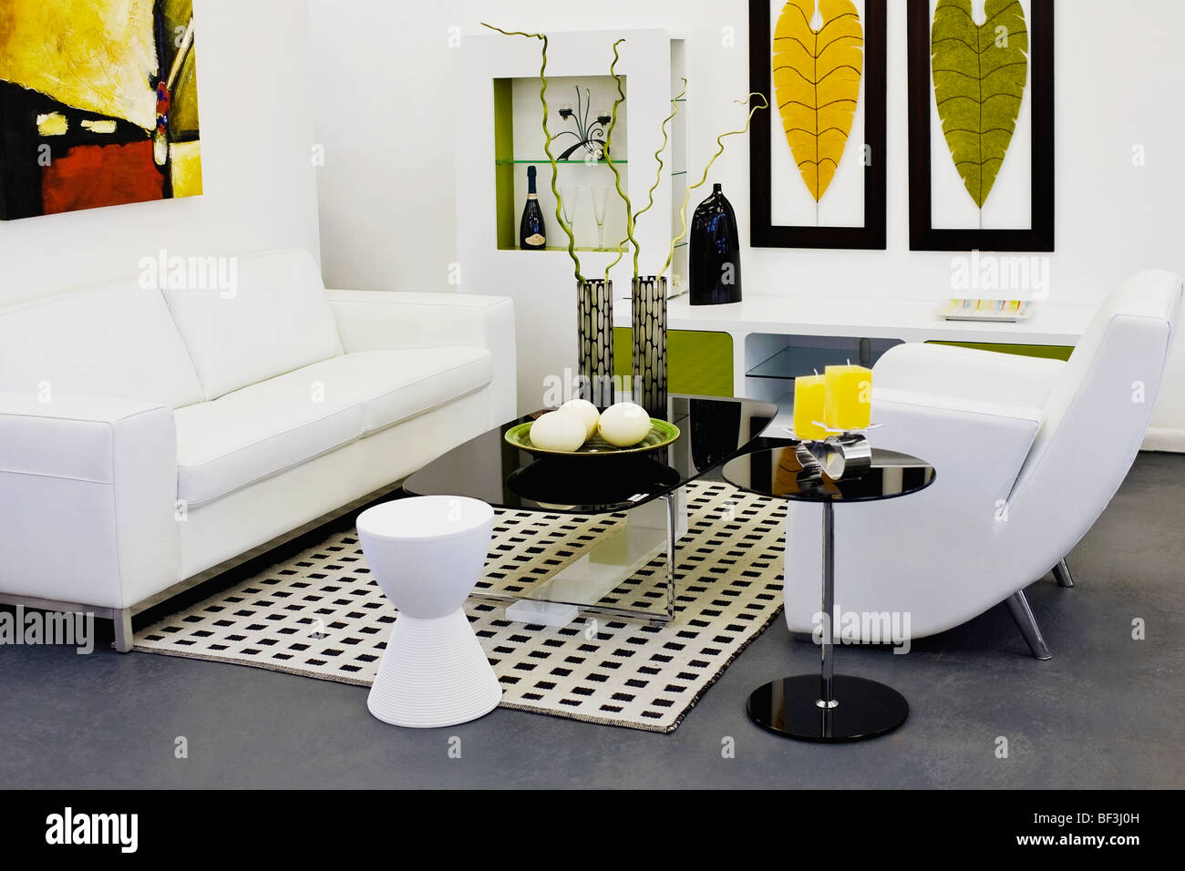 Interiors of a living room Stock Photo - Alamy