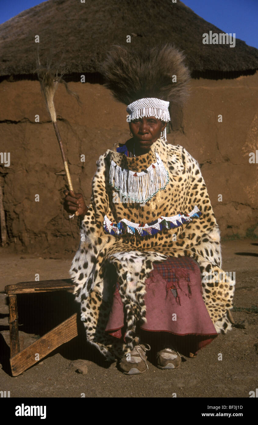 Village Chief's wife in Lesotho Stock Photo - Alamy