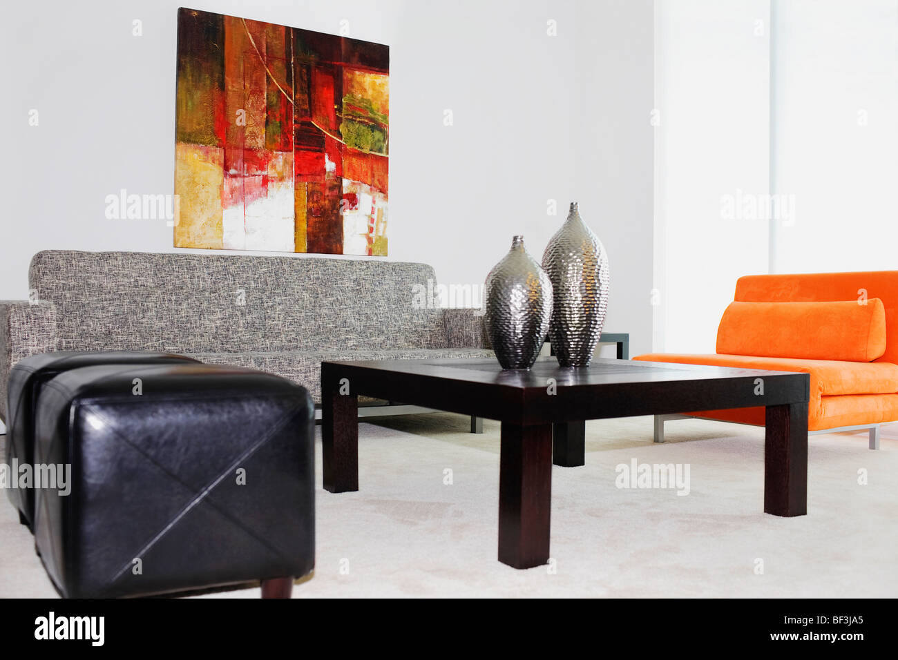 Interiors of a living room Stock Photo - Alamy