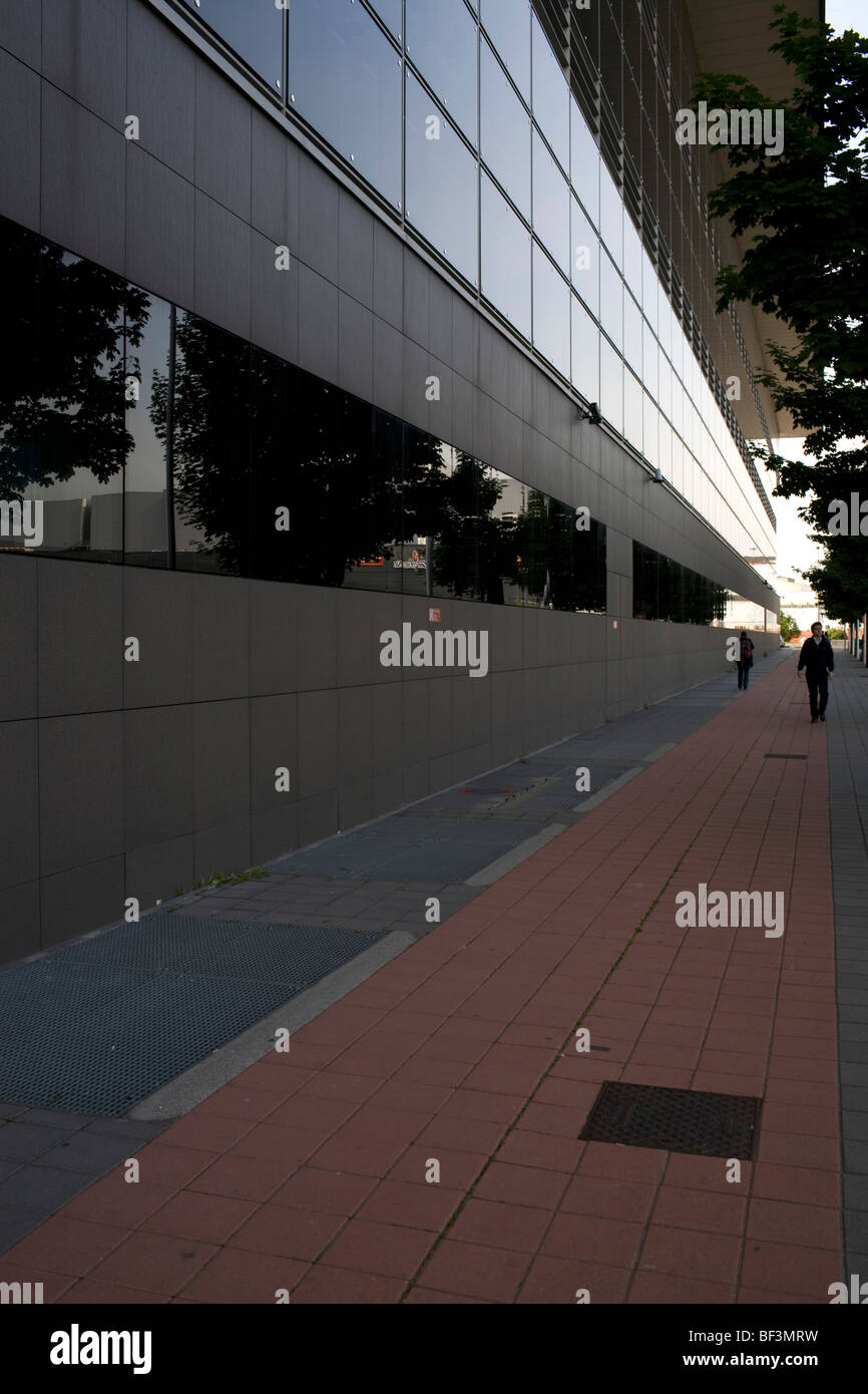 Sidewalk Bicocca neighborhood Milan Italy Stock Photo - Alamy