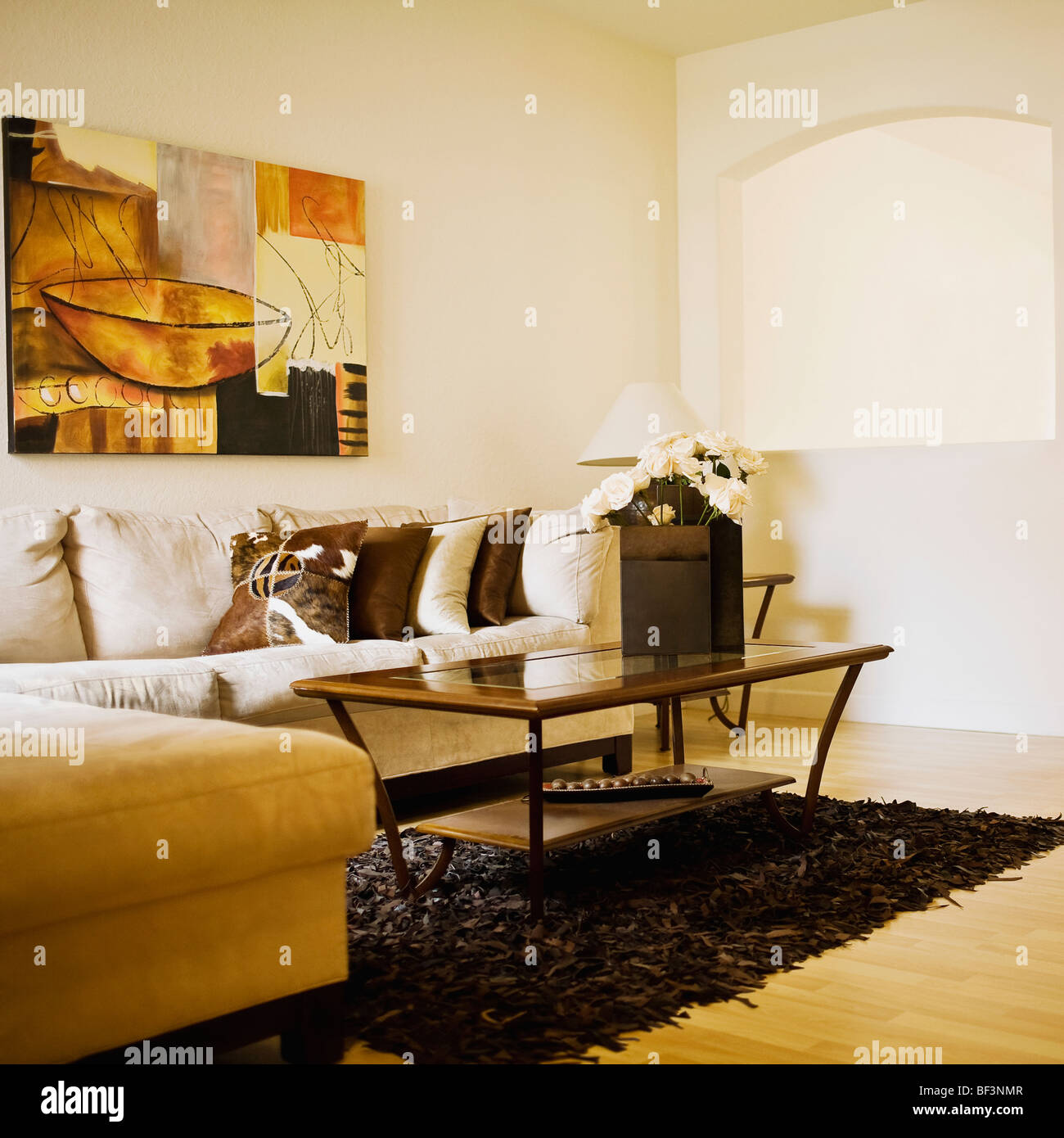 Interiors of a living room Stock Photo - Alamy