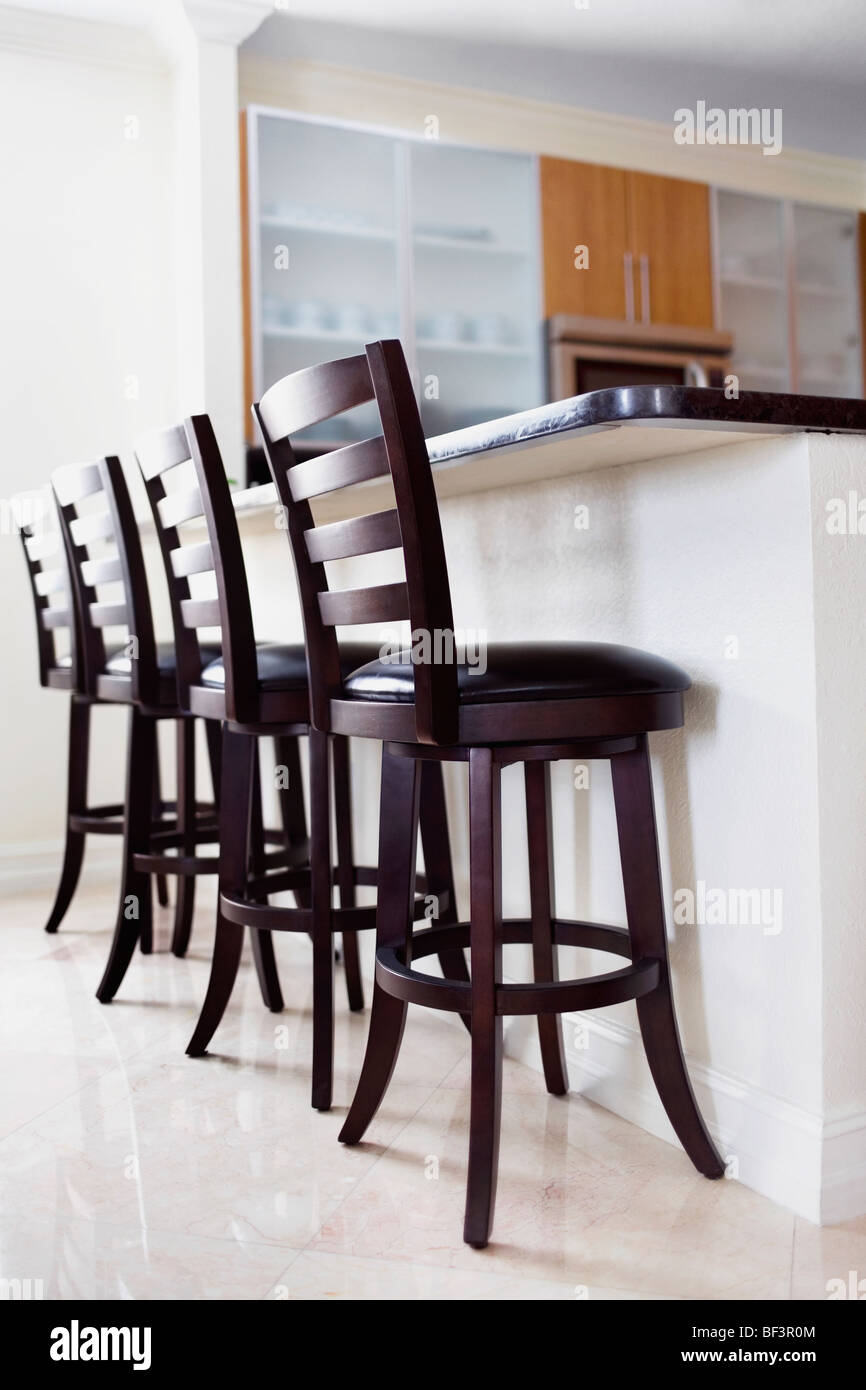 Chairs in the kitchen Stock Photo - Alamy